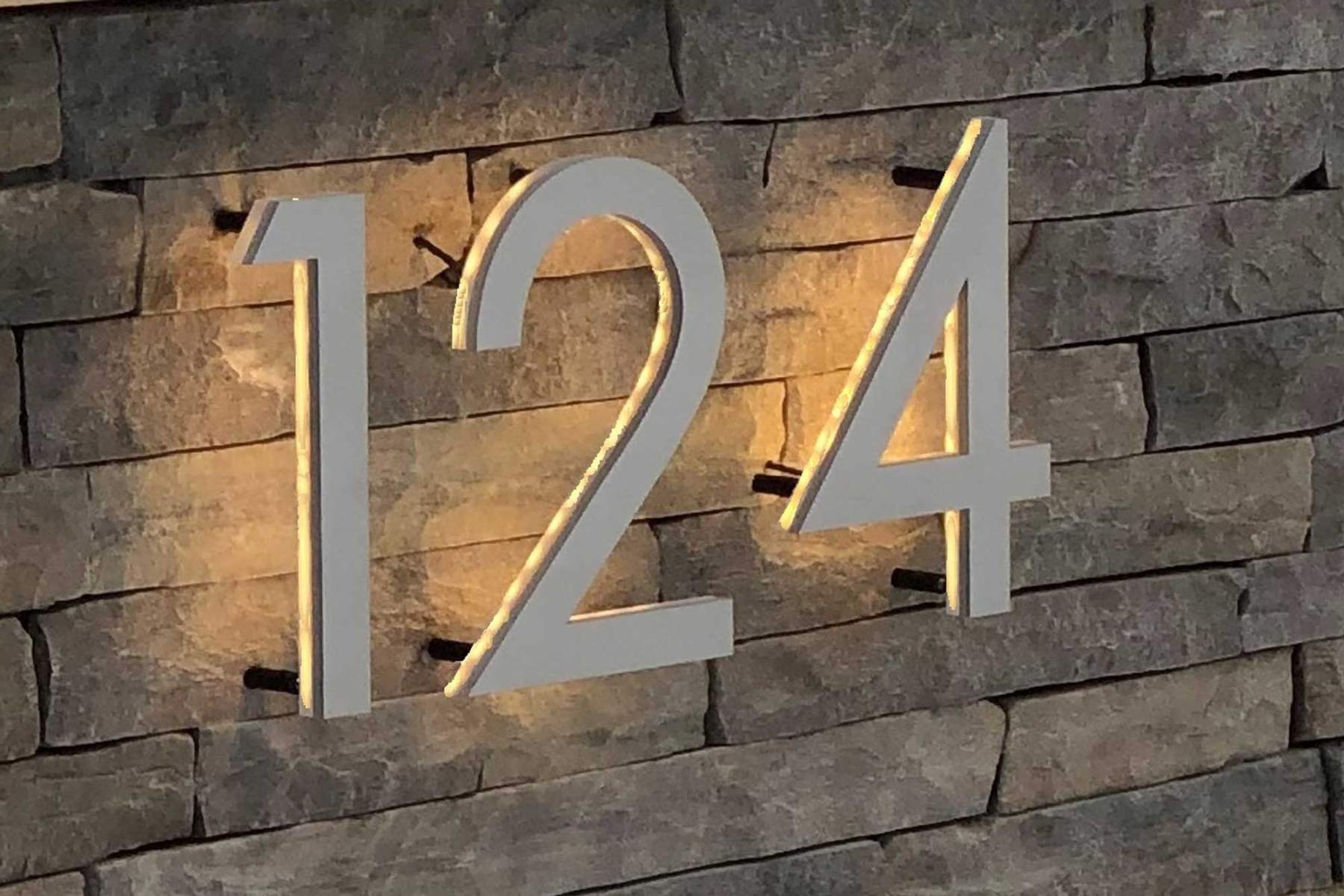 LED Numbers - Vivid House Numbers